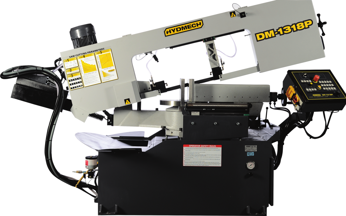 HYDMECH SEMI-AUTOMATIC DOUBLE MITER DM-1318P – Promax Machinerie